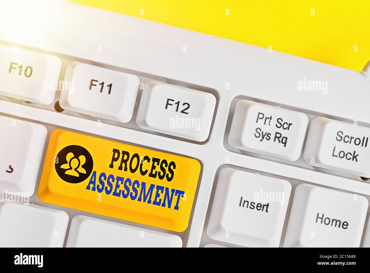 Writing note showing Process Assessment. Business concept for ...