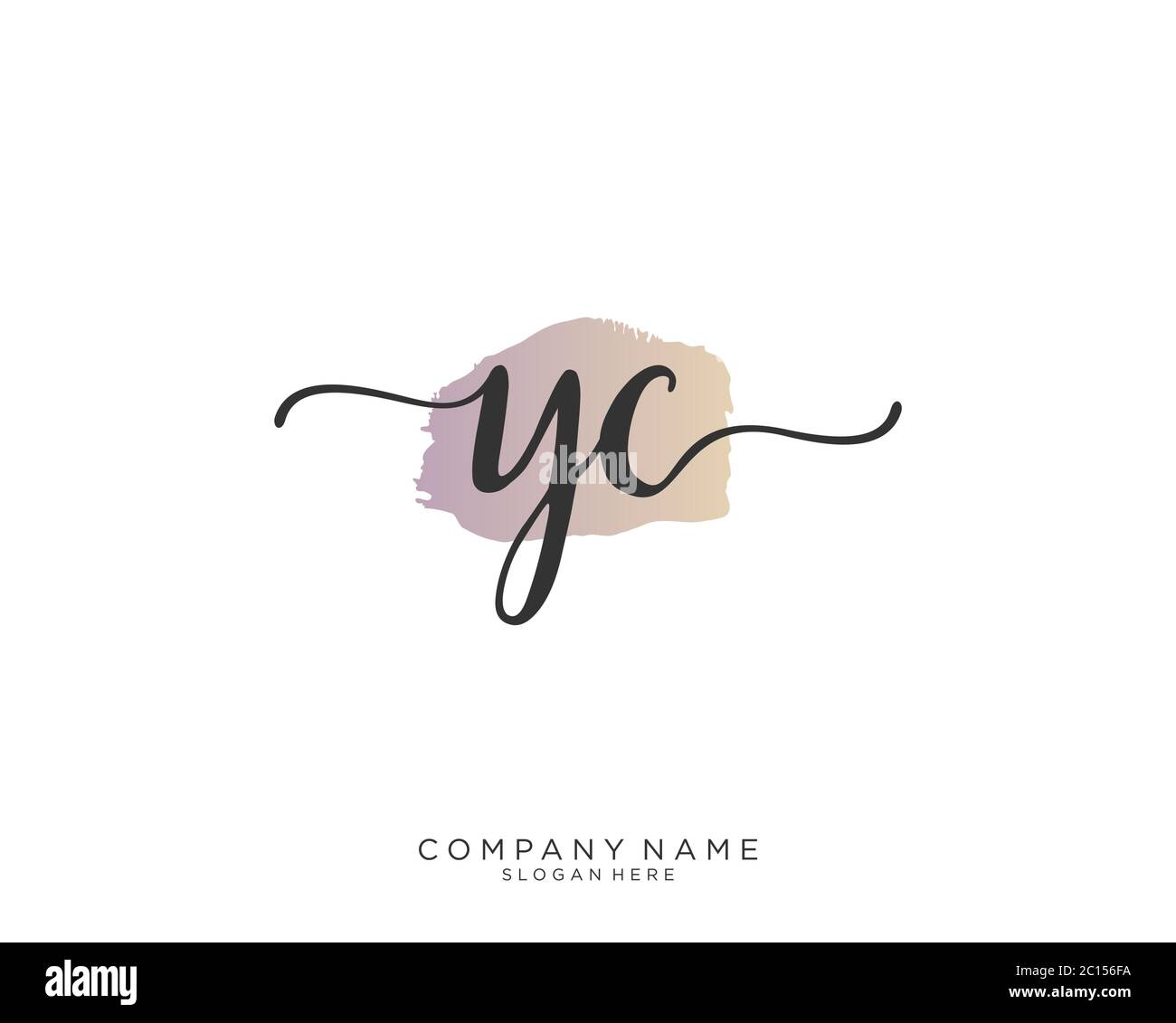 Yc initials logo Stock Vector Images - Alamy