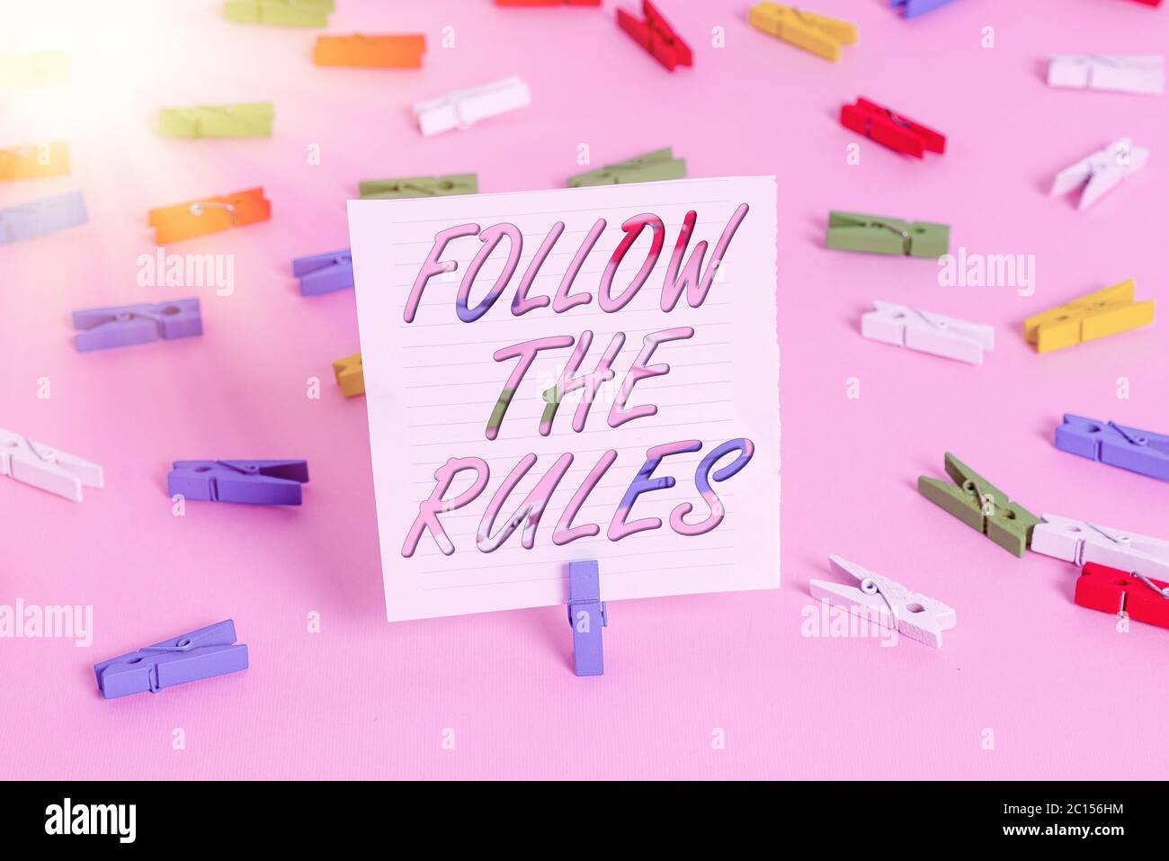 Word writing text Follow The Rules. Business photo showcasing learn to ...