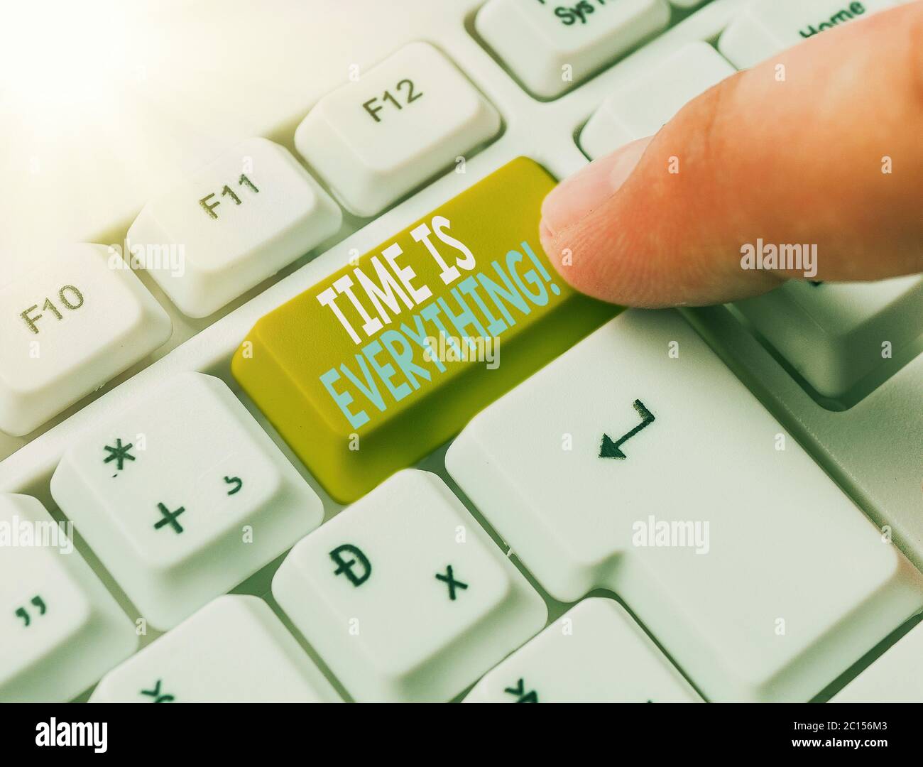 Writing note showing Time Is Everything. Business concept for ...