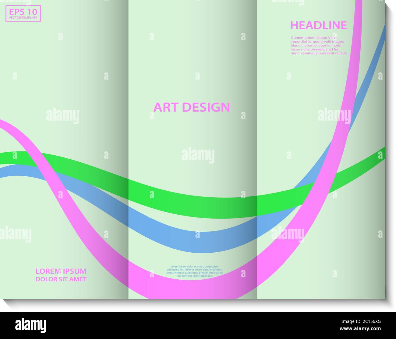 Trendy abstract flyer template blue Stock Vector Images - Alamy