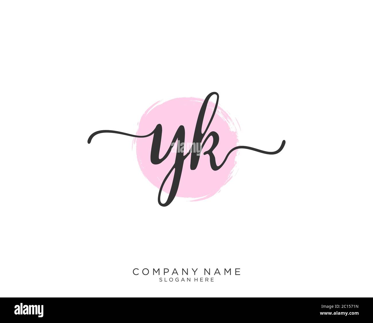 Yk initials logo Stock Vector Images - Alamy