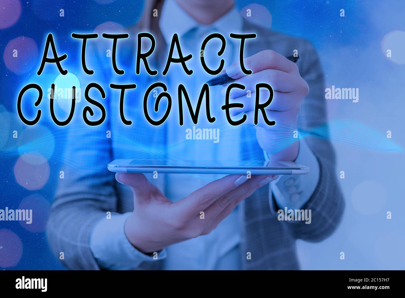 Handwriting text writing Attract Customer. Conceptual photo enthusiasm ...