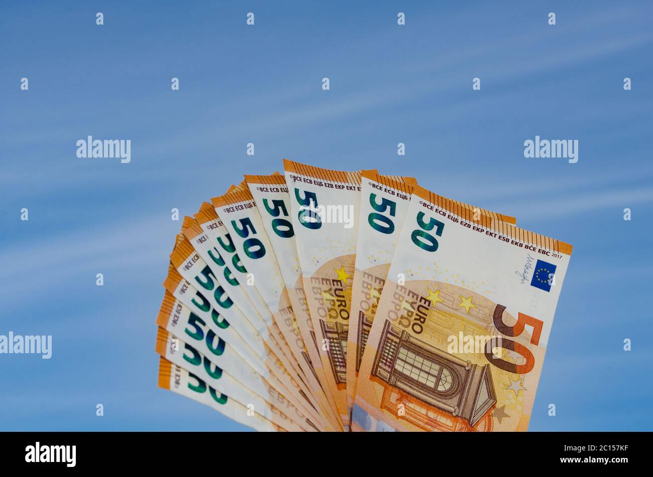 Fan 50 euro banknotes hi-res stock photography and images - Alamy