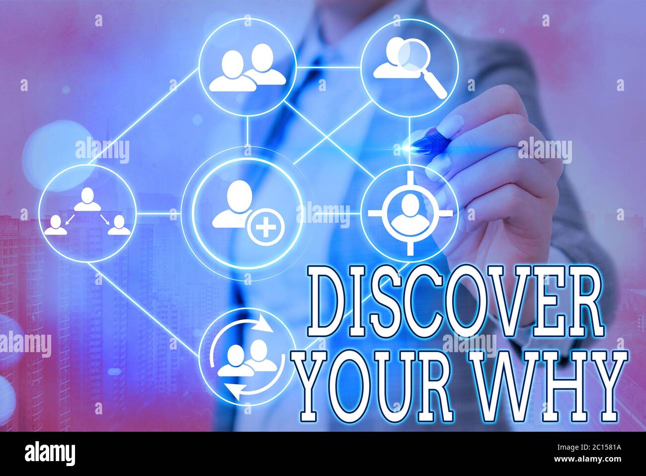 Writing note showing Discover Your Why. Business concept for knowing ...