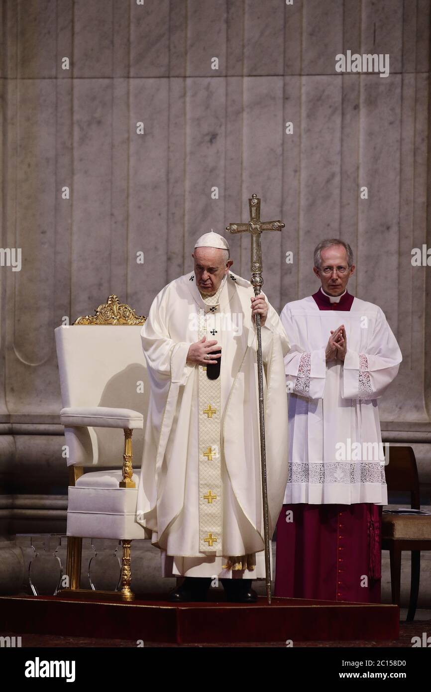 Vatican. June 14, 2020 - Vatican City (Holy See) - POPE FRANCIS ...