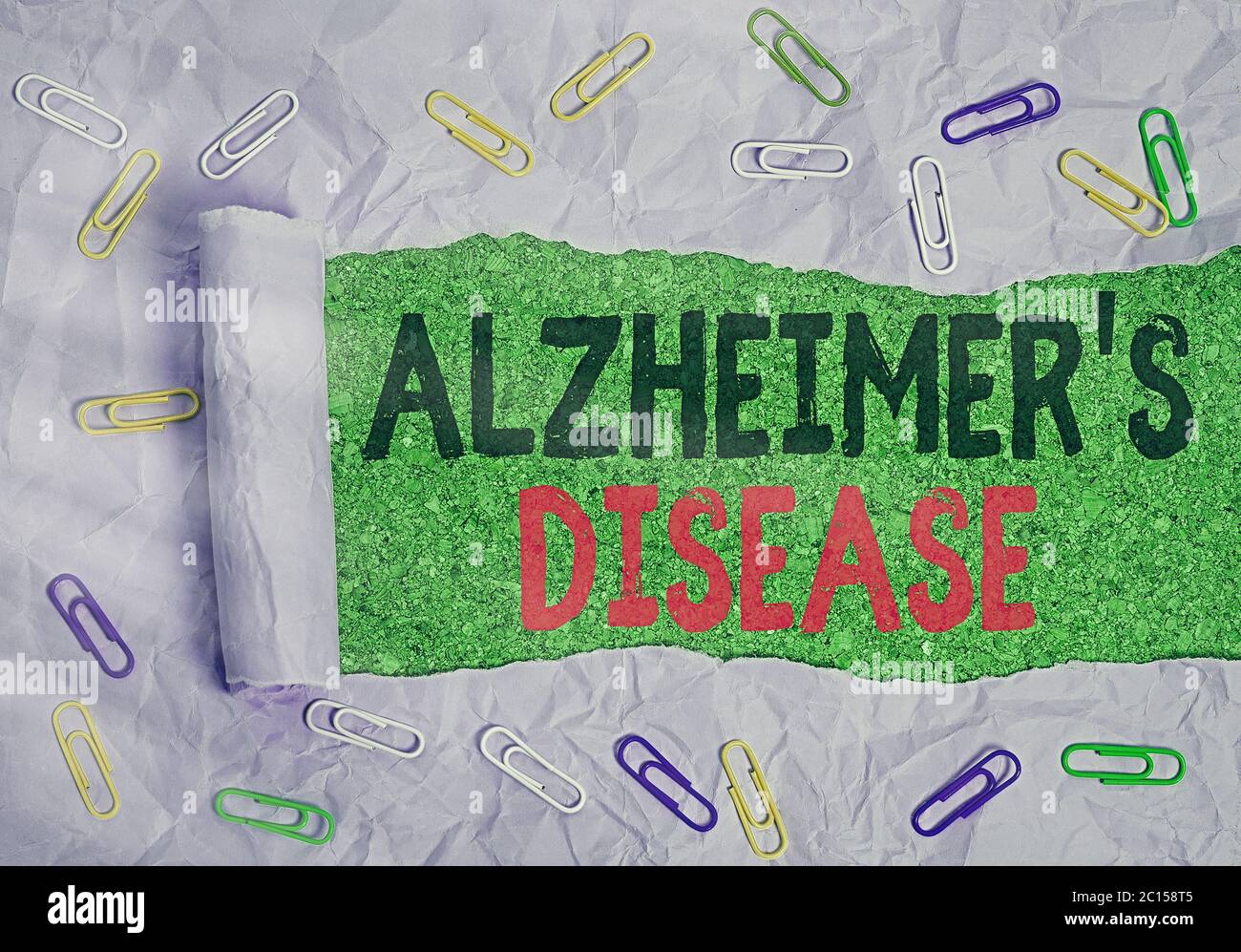 Writing note showing Alzheimers Disease. Business concept for ...