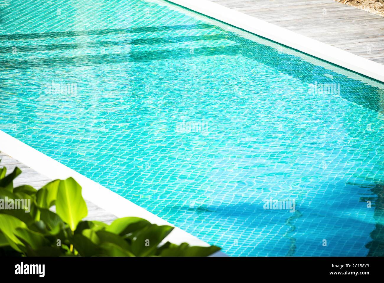 Stunning view of a public swimming pool with a beautiful turquoise ...