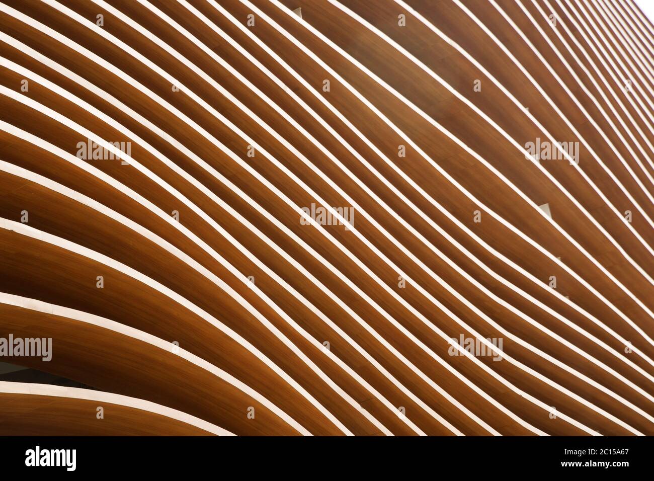 Wall wave wood Stock Photo - Alamy