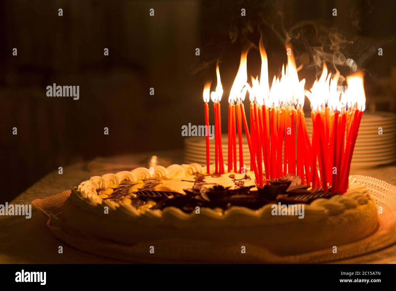 Candles birthday cake melted hi-res stock photography and images - Alamy