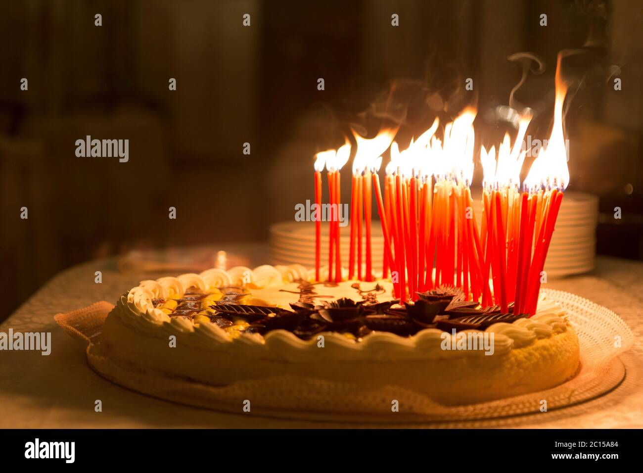 Birthday Cake On Fire Gif