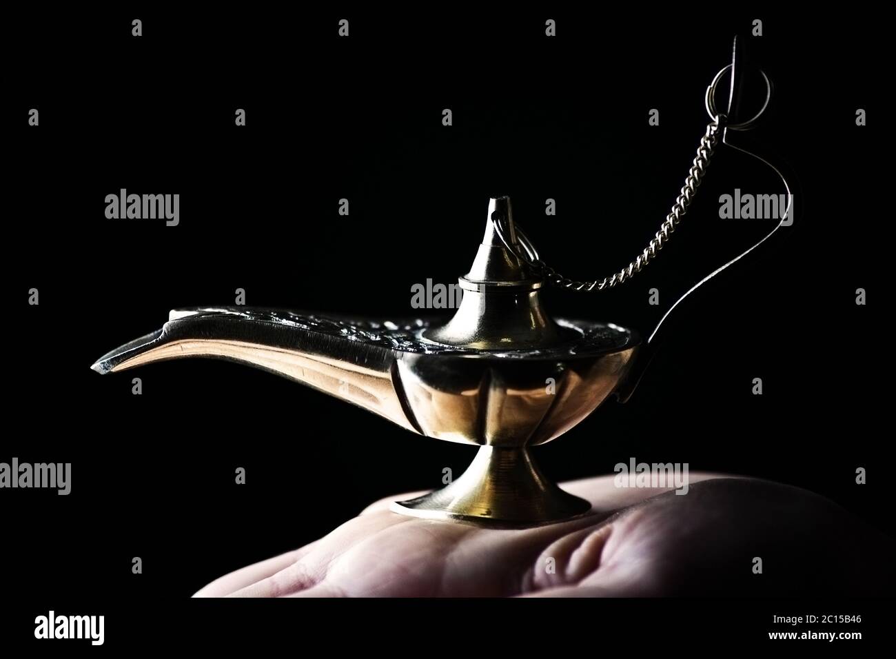 Famous Magical Symbol of Aladdin Lamp Photo Stock Photo - Alamy