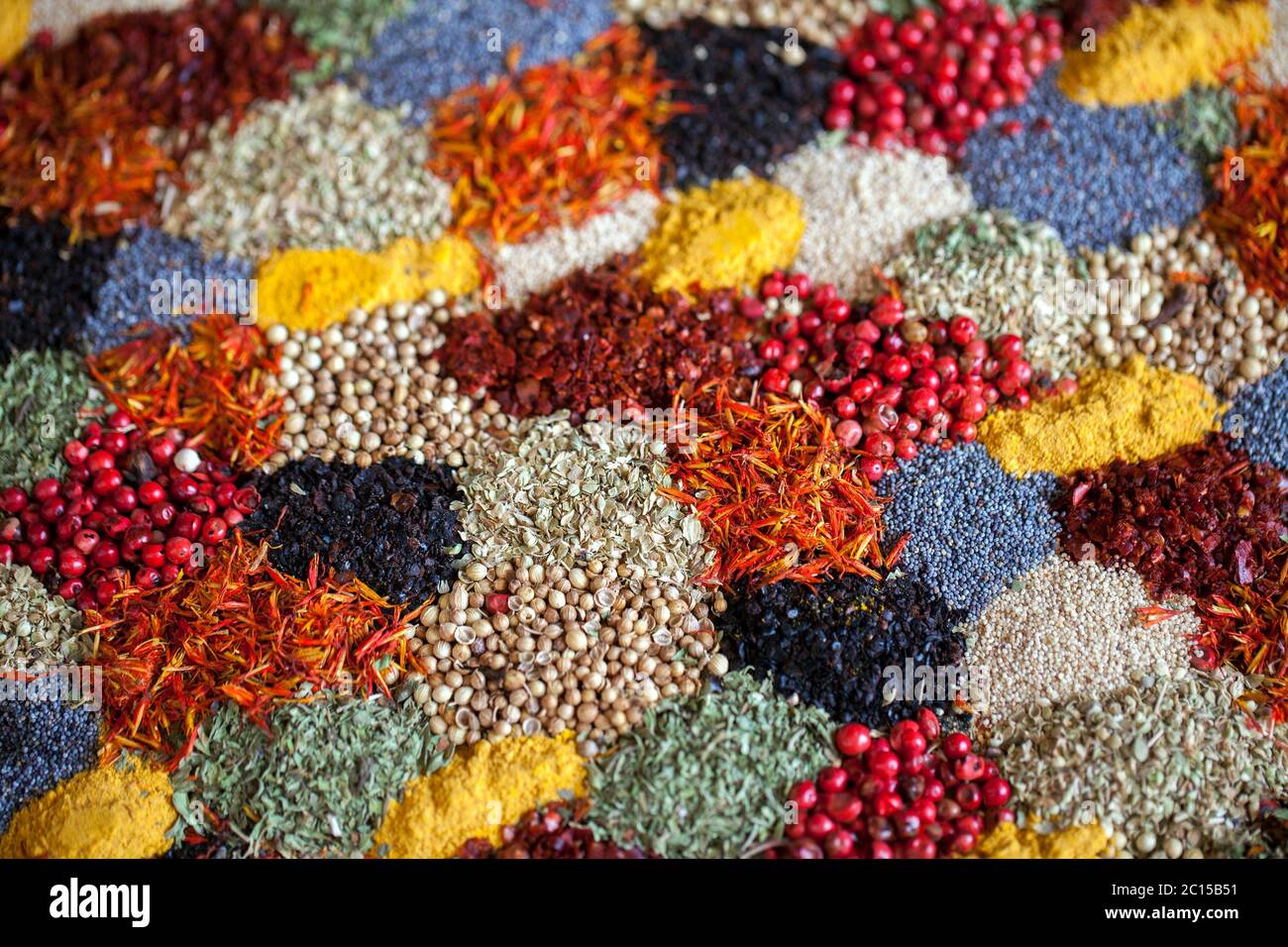 Aromatic spices pile different hi-res stock photography and images - Alamy