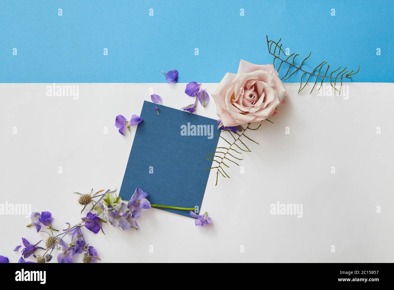 Frame of spring flowers Stock Photo - Alamy