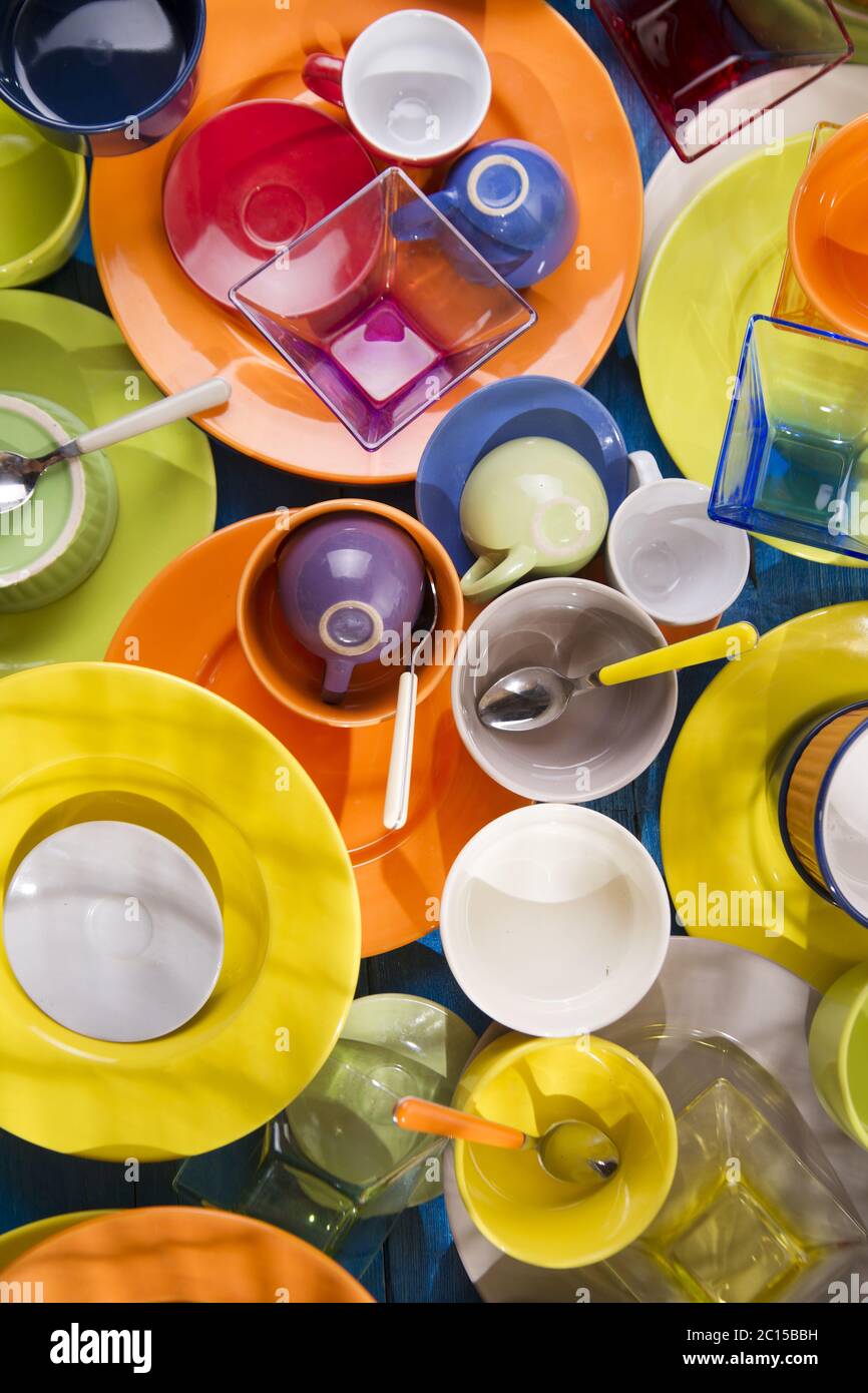 The colors in the kitchen Stock Photo - Alamy