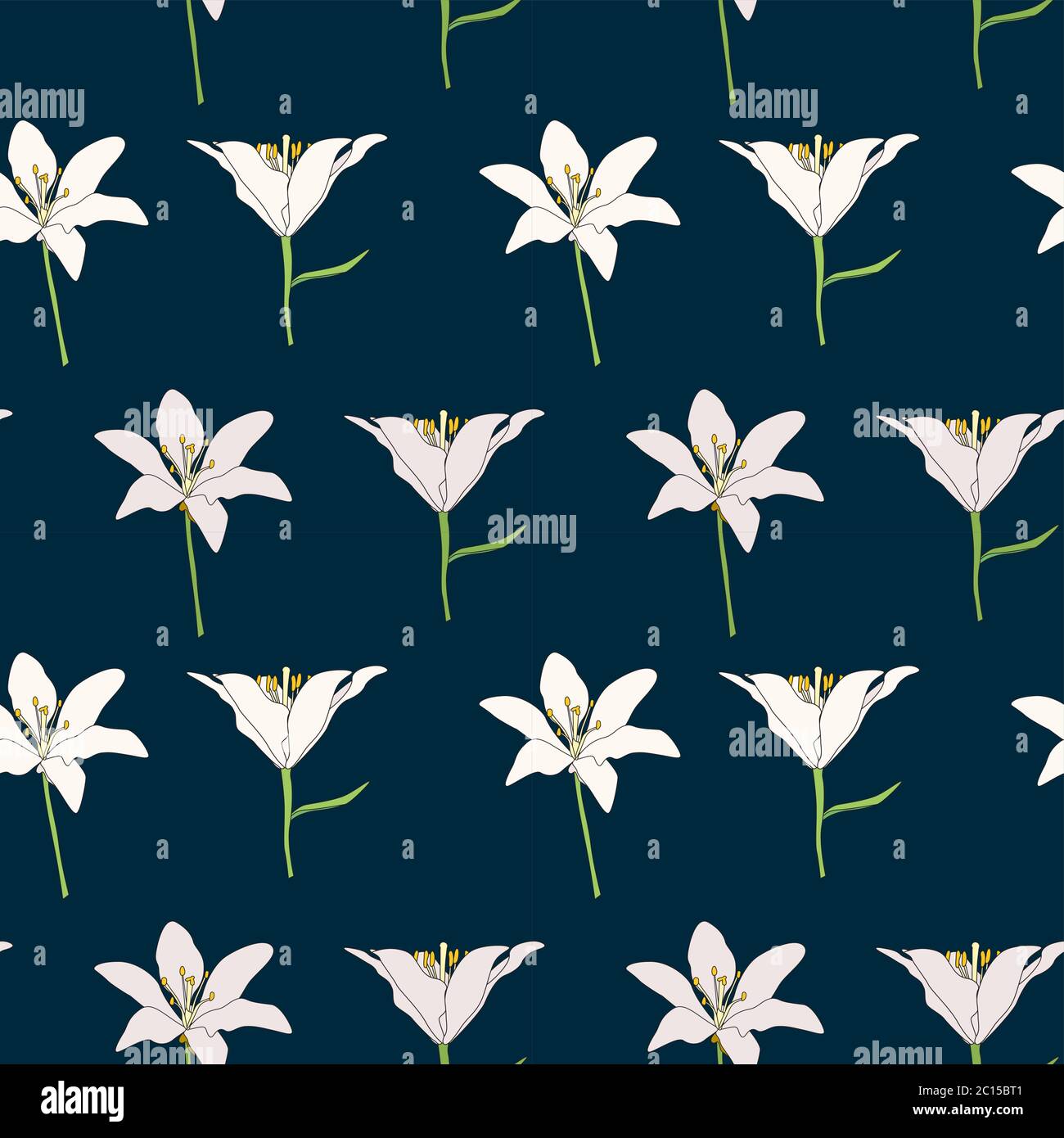 Yellow lilly Stock Vector Images - Alamy