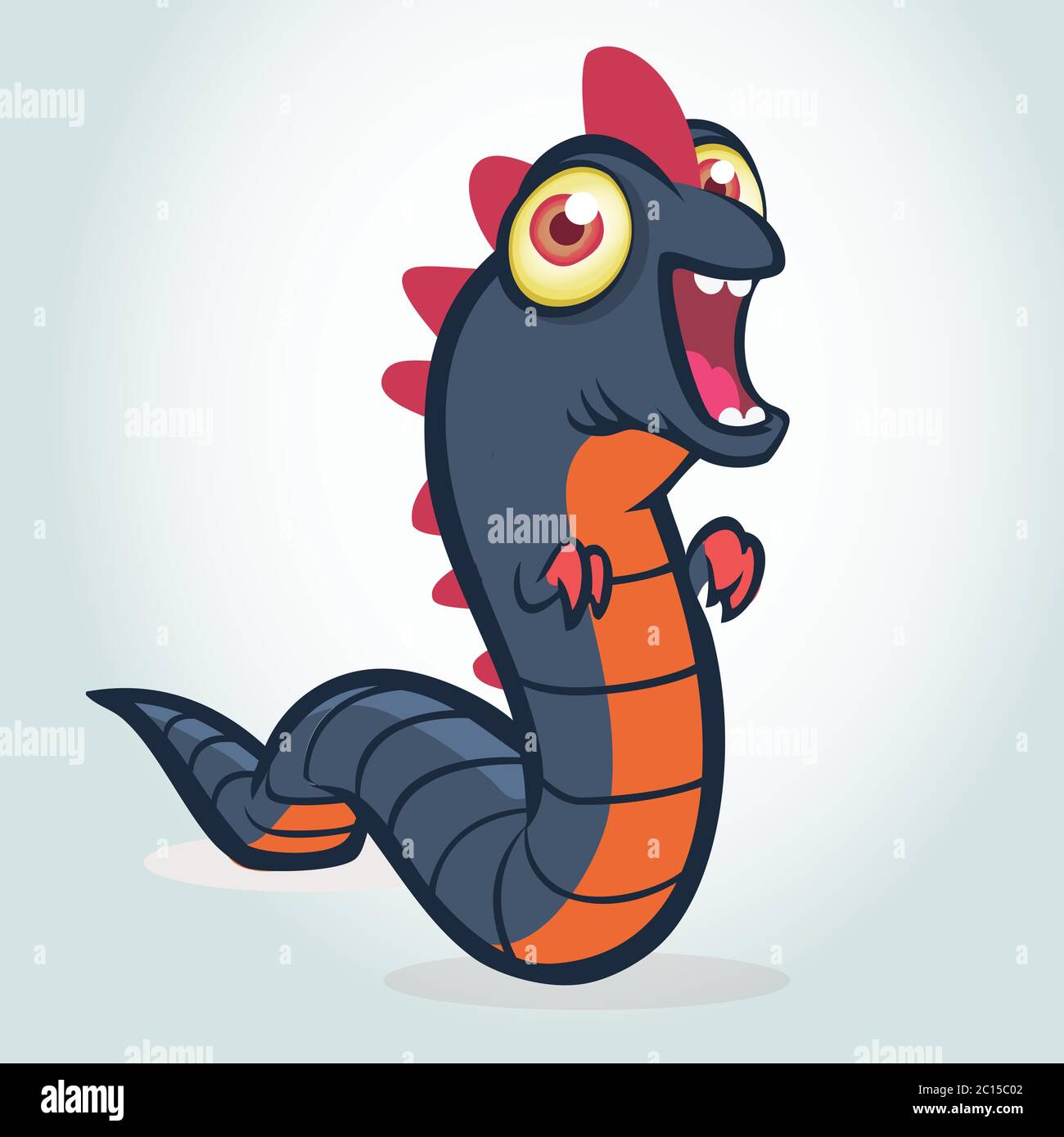 Monster worm drawing hi-res stock photography and images - Alamy
