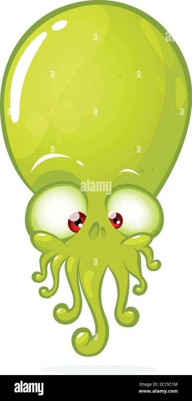 Cute cartoon monster. Vector octopus character Stock Vector Image & Art ...