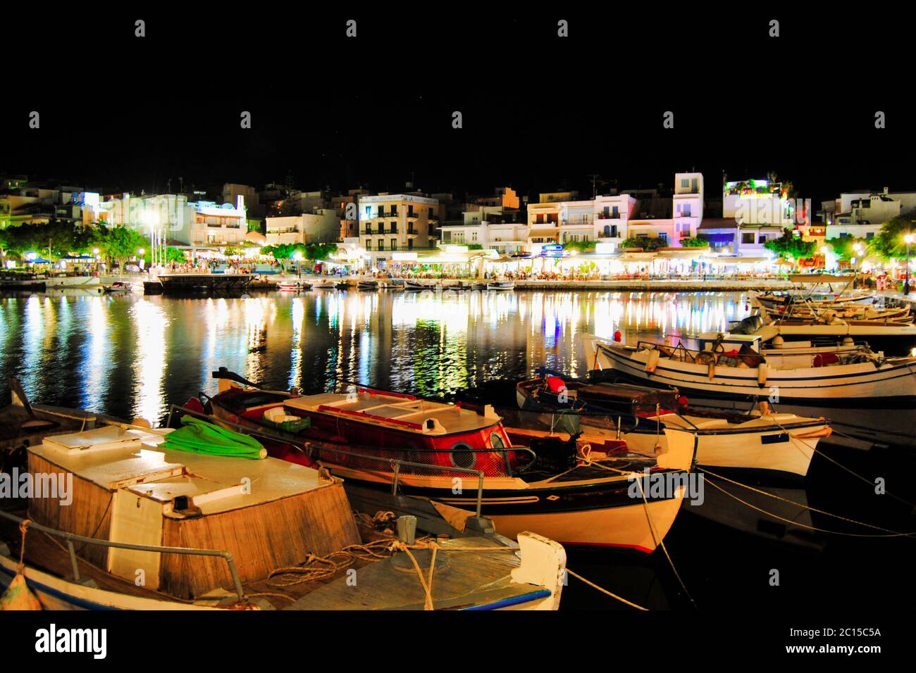 Crete greek night people hi-res stock photography and images - Alamy