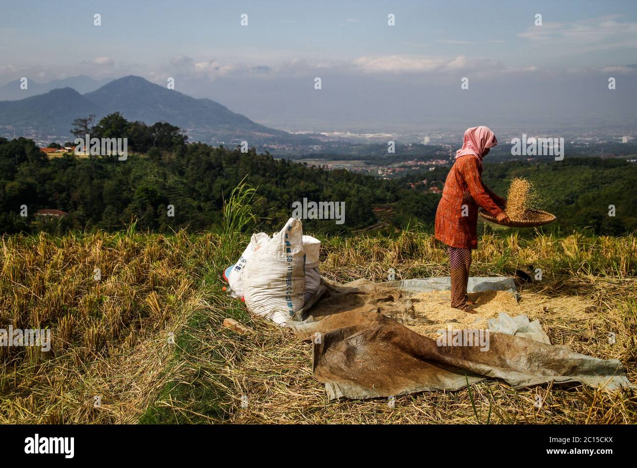 Traditional method of winnowing hi-res stock photography and images - Alamy