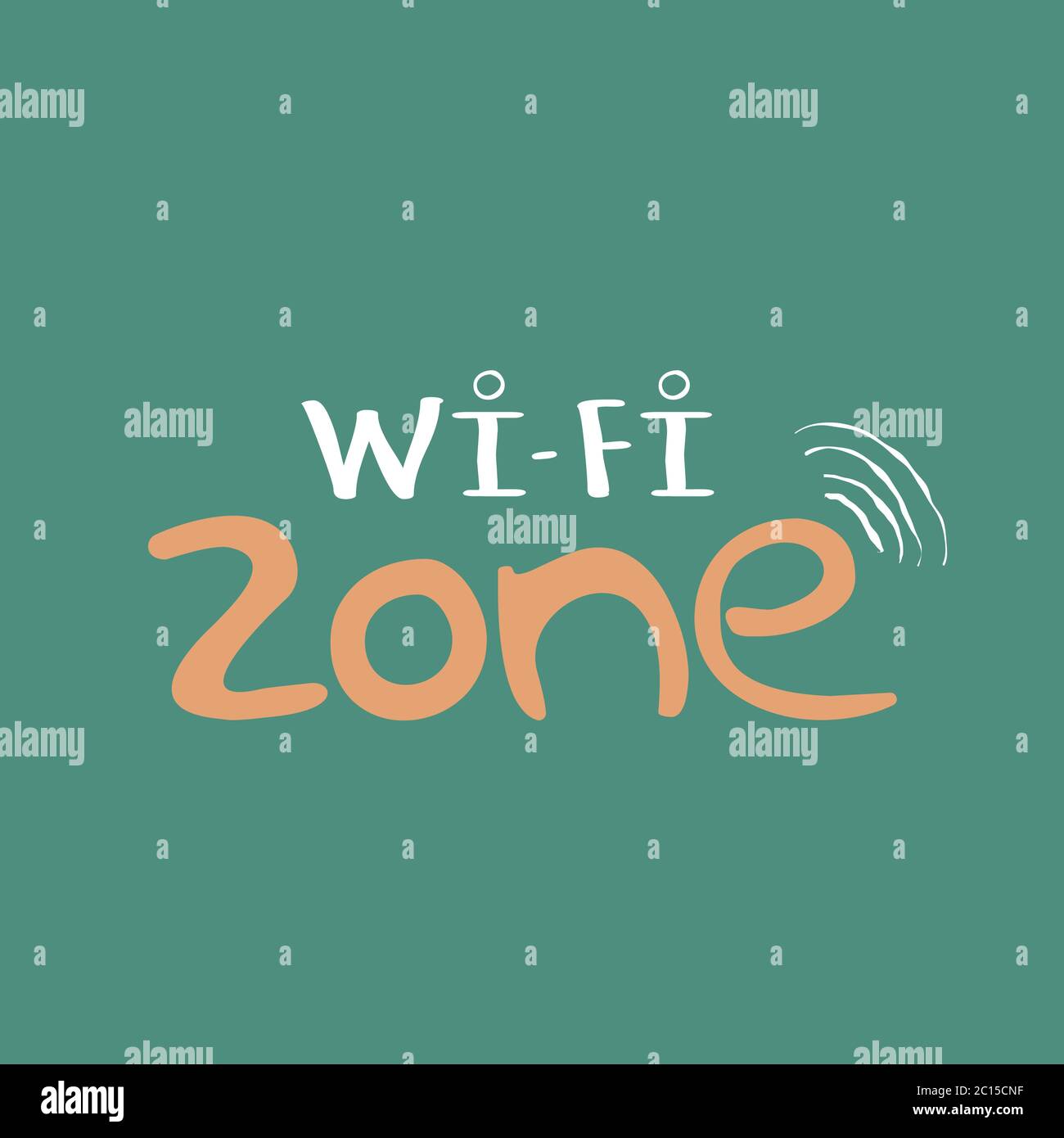 Index - Free Wi-Fi Zone. Vector illustration. Lettering. Pointer on a ...