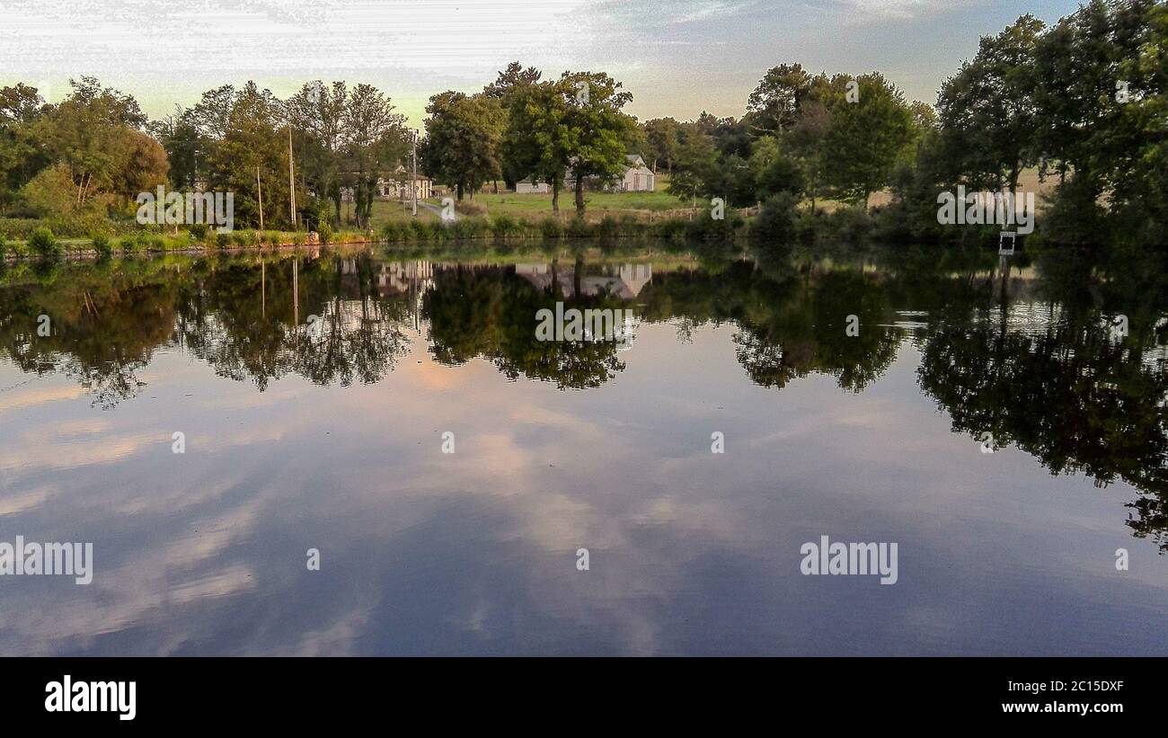 Lovely reflection trees grass hi-res stock photography and images - Alamy