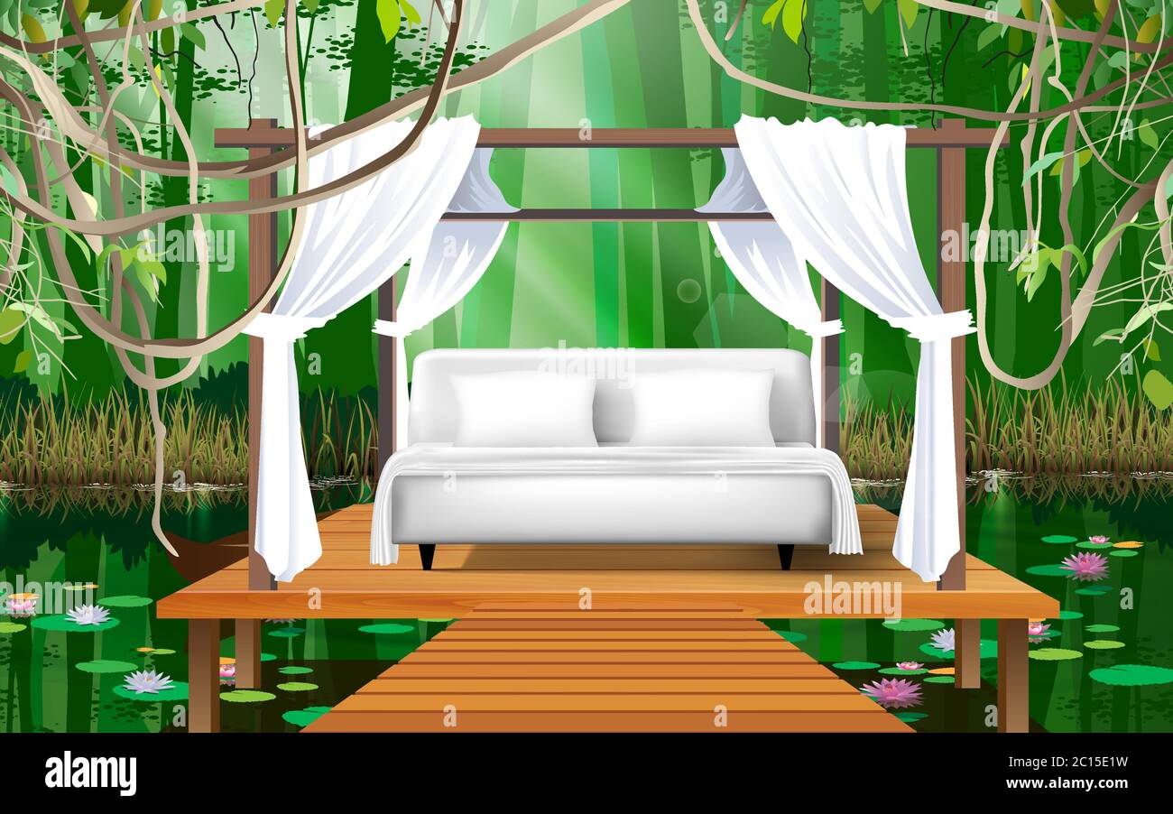 River bed Stock Vector Images - Alamy