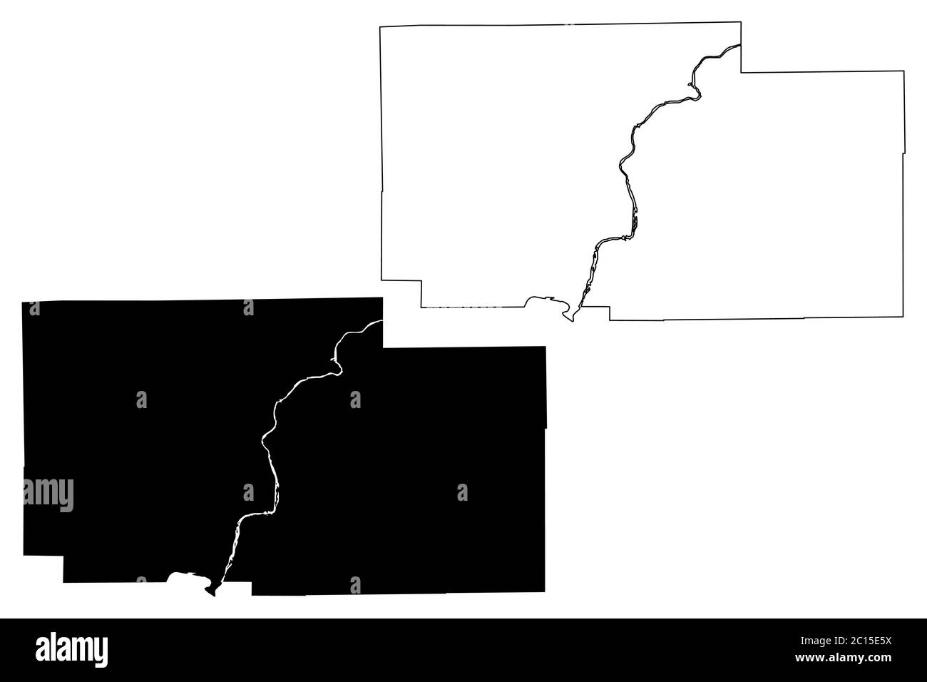Rochelle illinois map Cut Out Stock Images & Pictures - Alamy