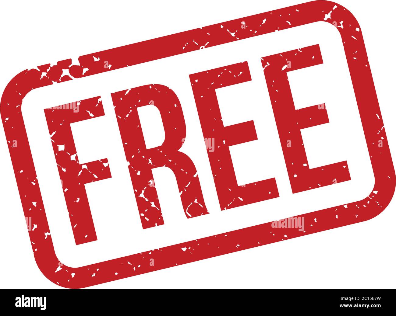 Free Rubber Stamp. Red Free Rubber Grunge Stamp Seal Vector ...