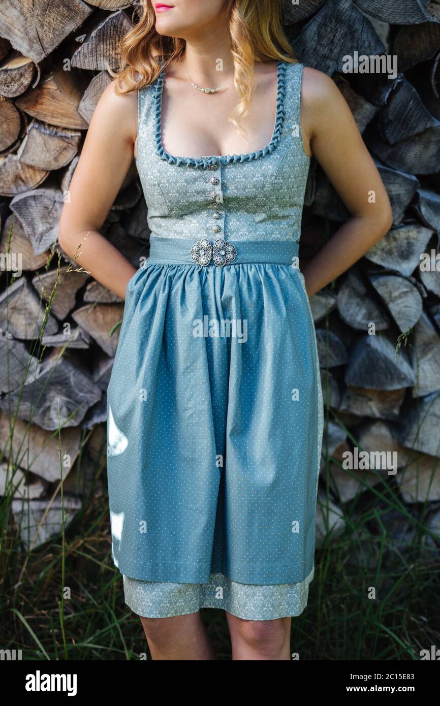 Traditional Bavarian dress called Dirndl Stock Photo - Alamy