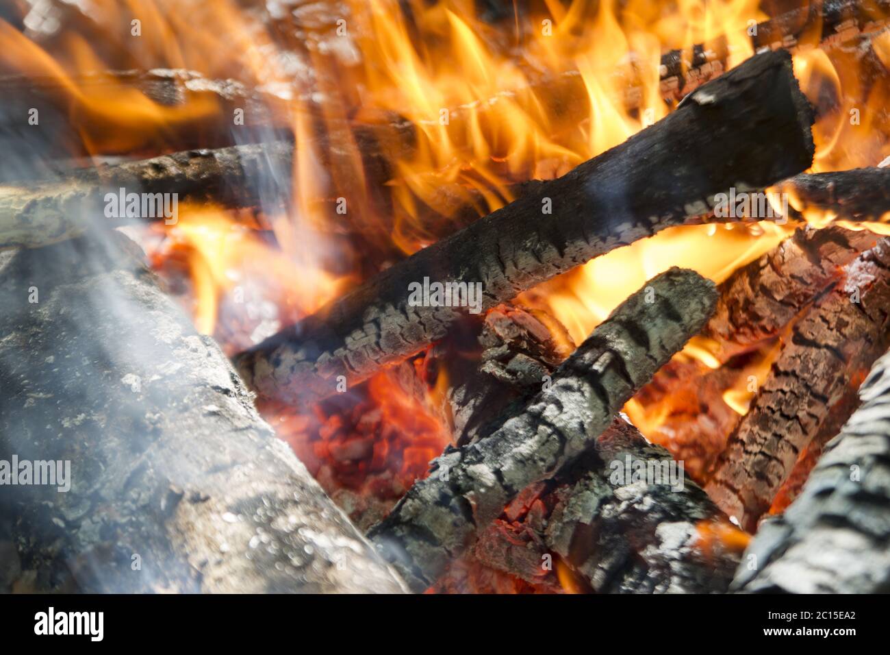 Wood burning phase Stock Photo - Alamy