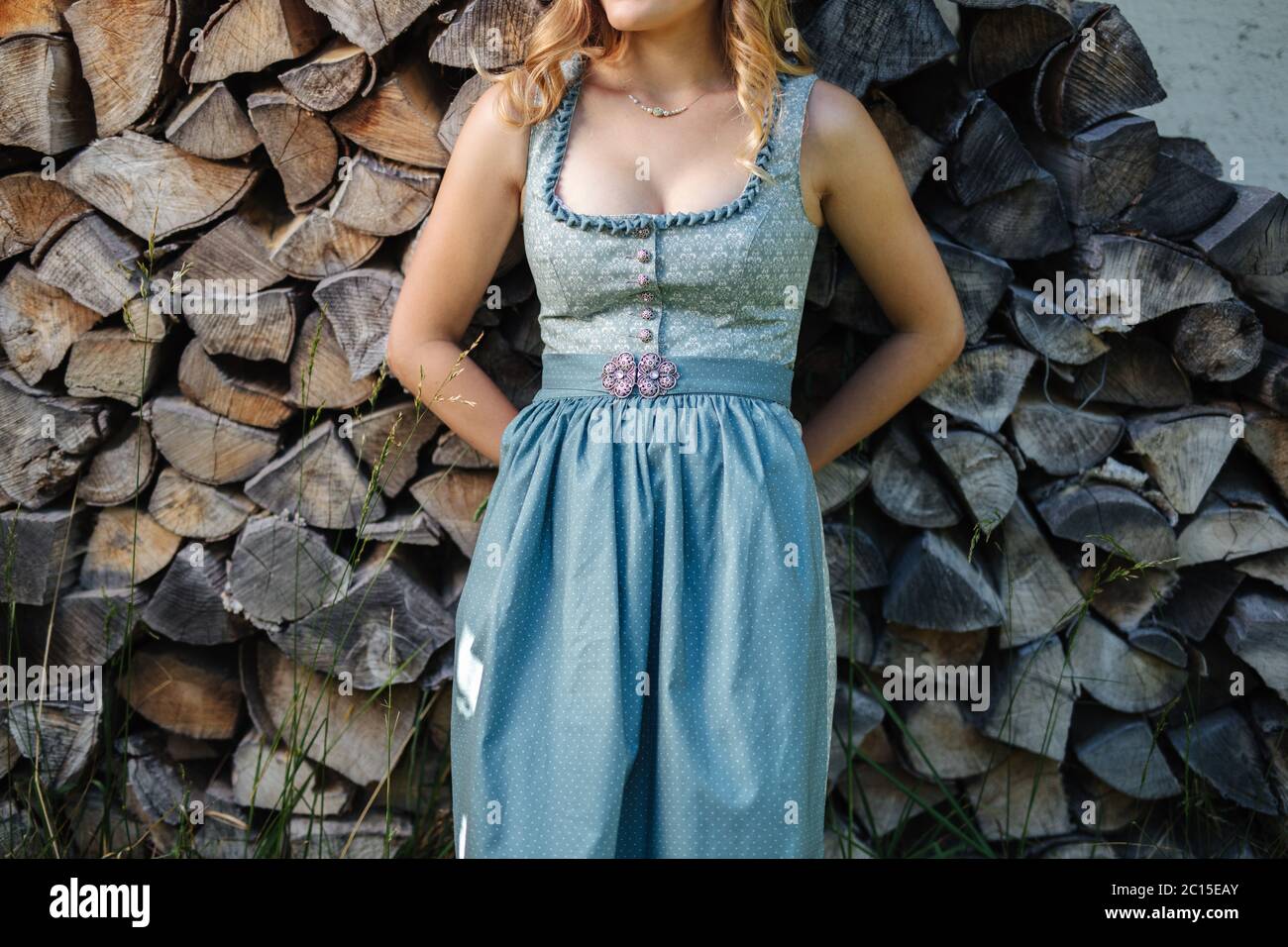 Traditional Bavarian dress called Dirndl Stock Photo - Alamy
