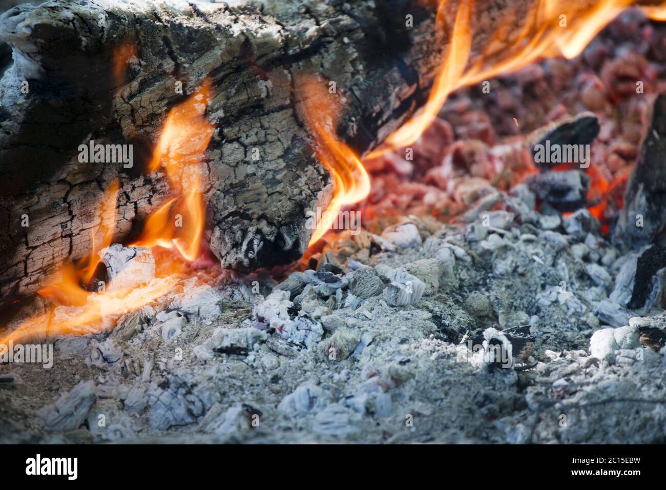 Wood burning phase Stock Photo - Alamy