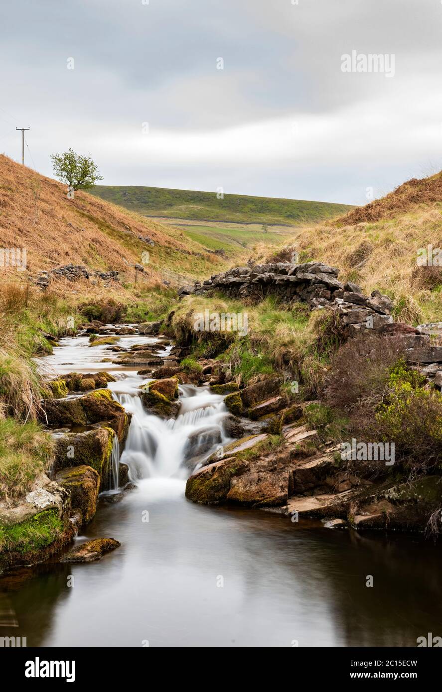 River Dane waterfall,Peak District National Park ,Stafford-shire ...