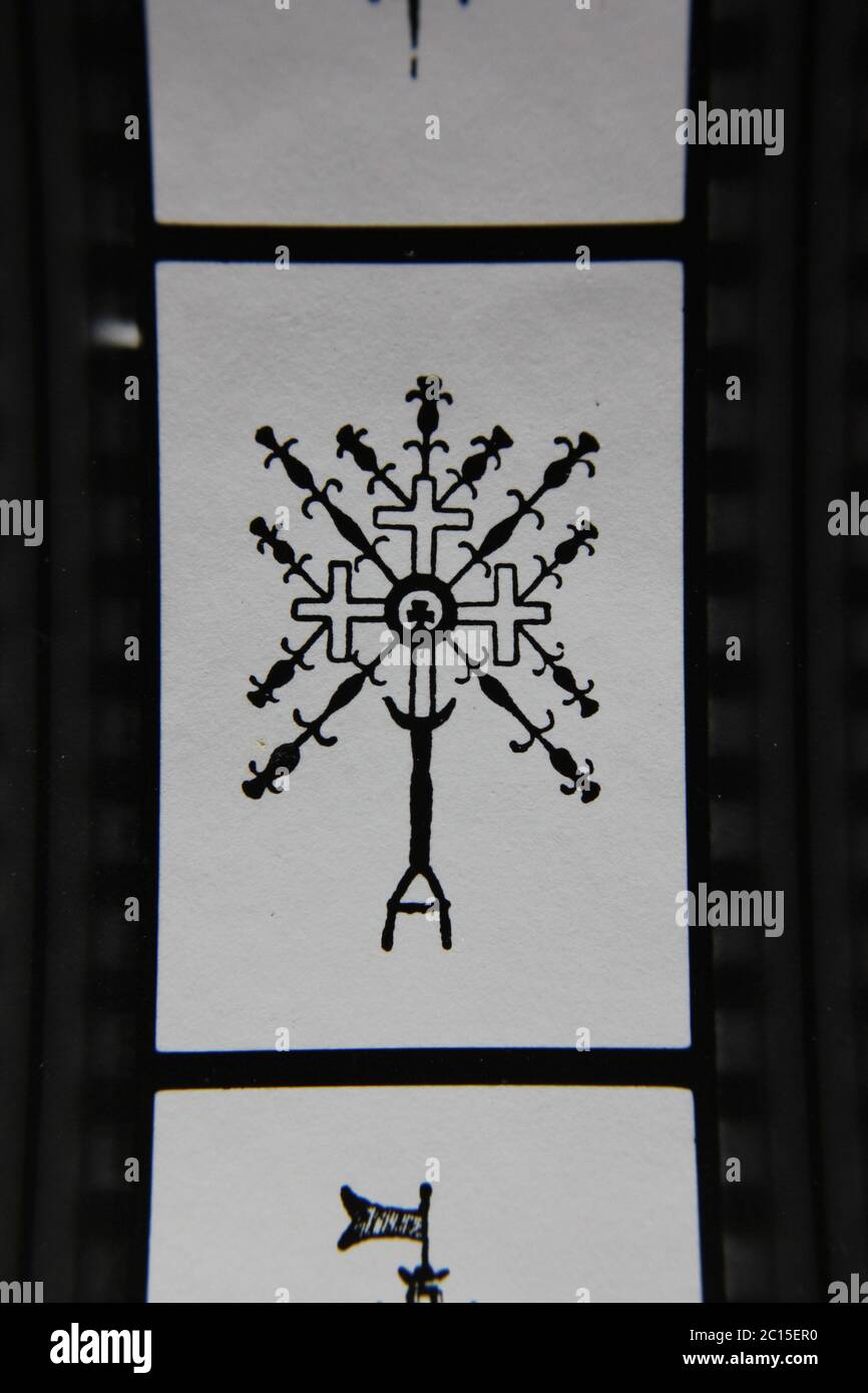 Fine 70s vintage black and white photography of the Christian cross ...