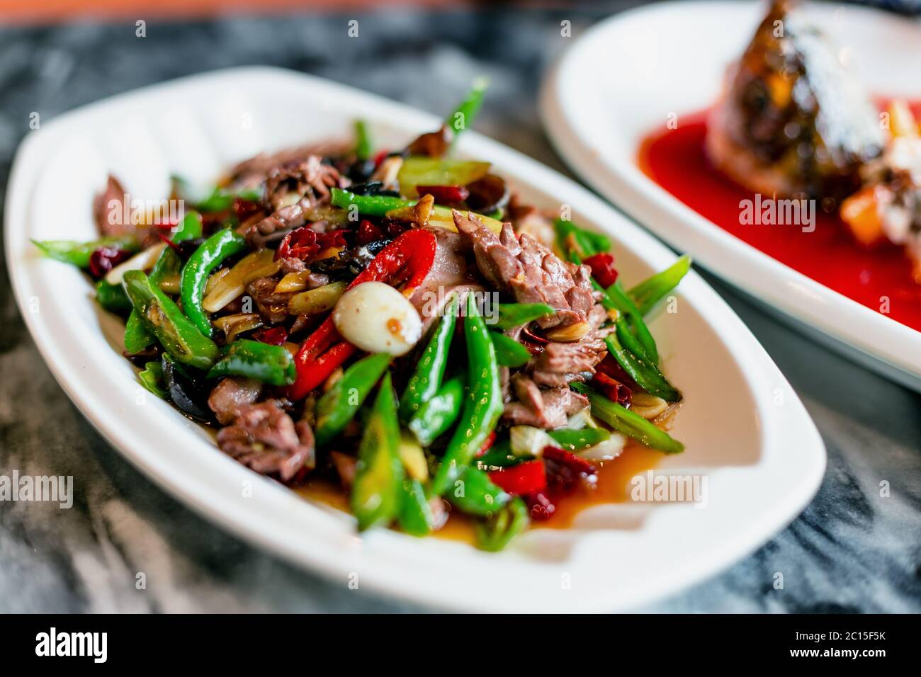 delicious chinese food on table Stock Photo - Alamy