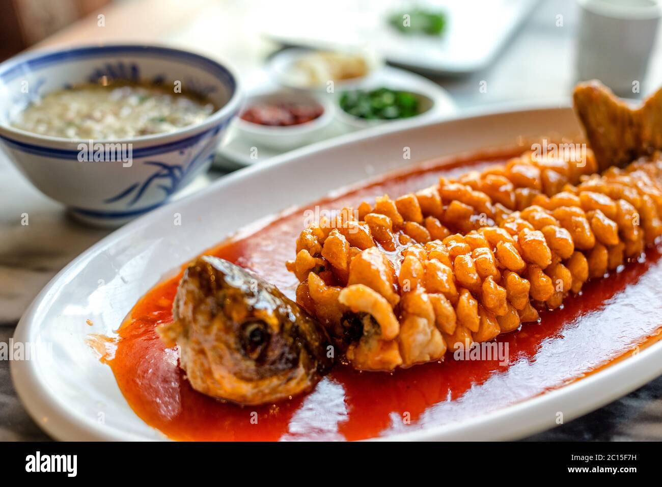 delicious chinese food on table Stock Photo - Alamy