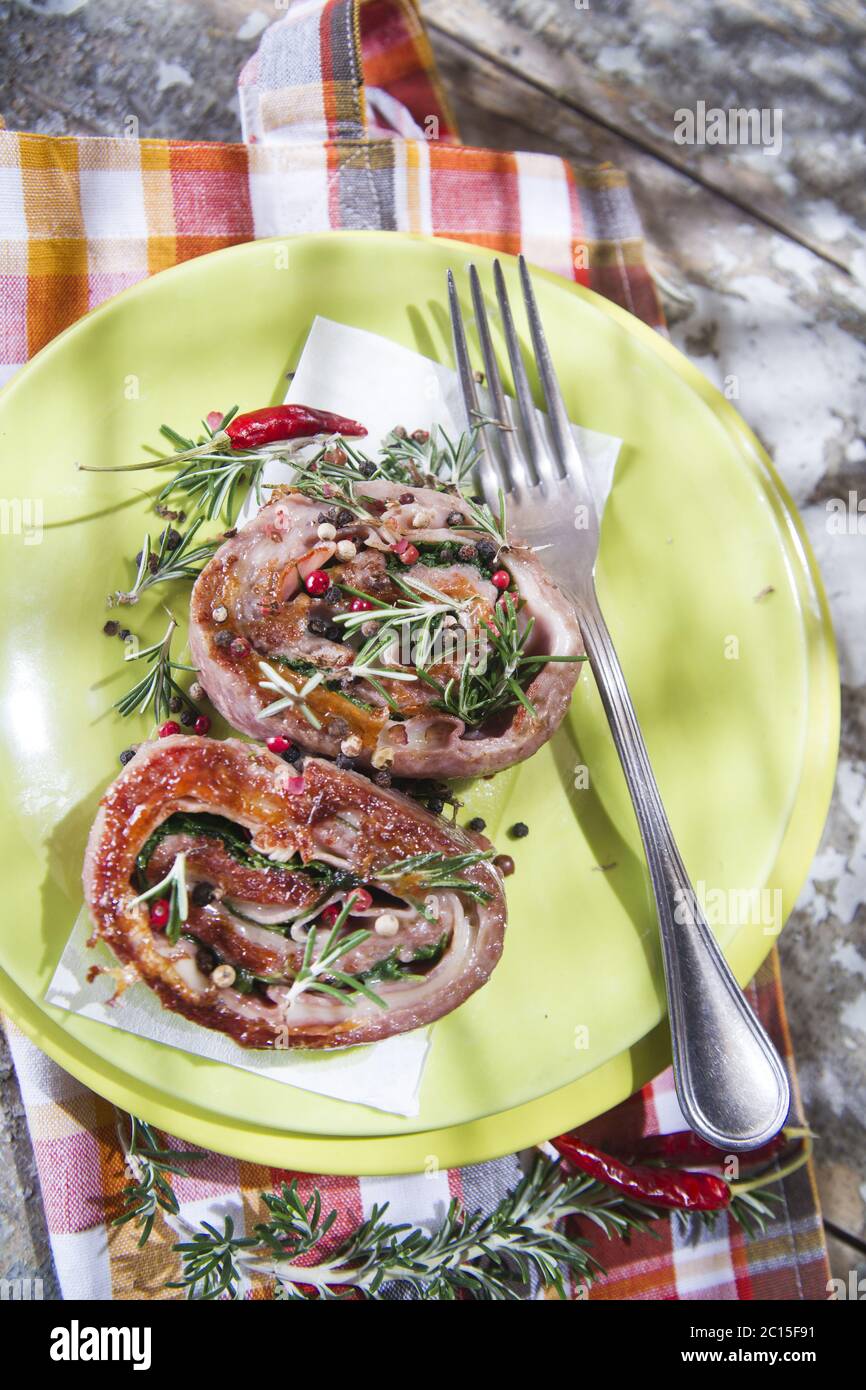 Roll meat hi-res stock photography and images - Alamy