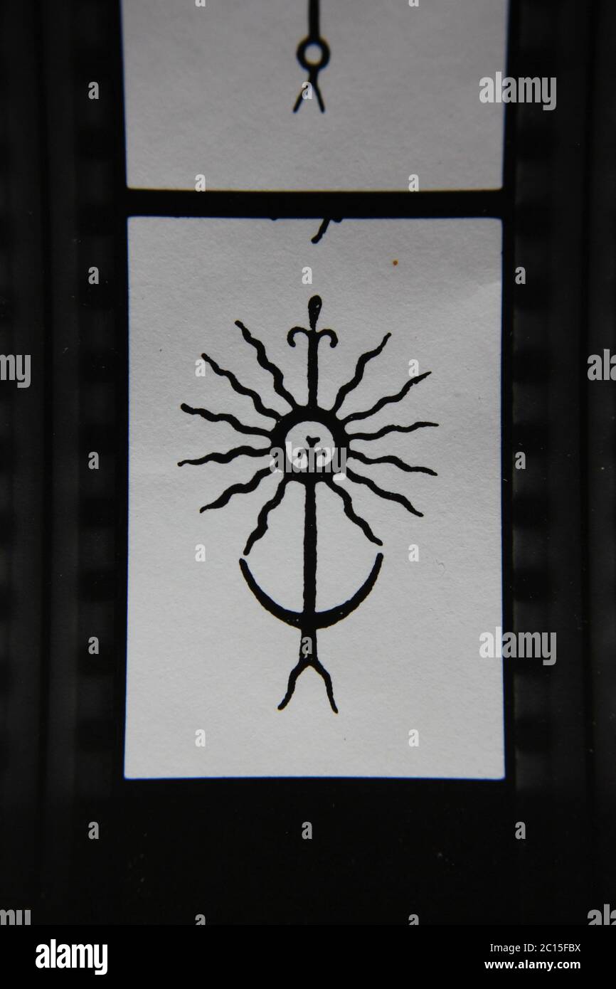 Fine 70s vintage black and white photography of the Christian cross ...