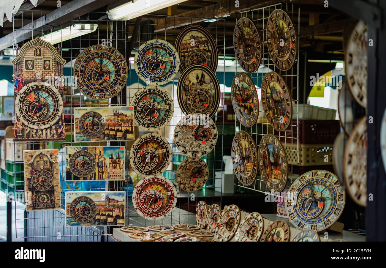 Prague souvenir clocks hi-res stock photography and images - Alamy