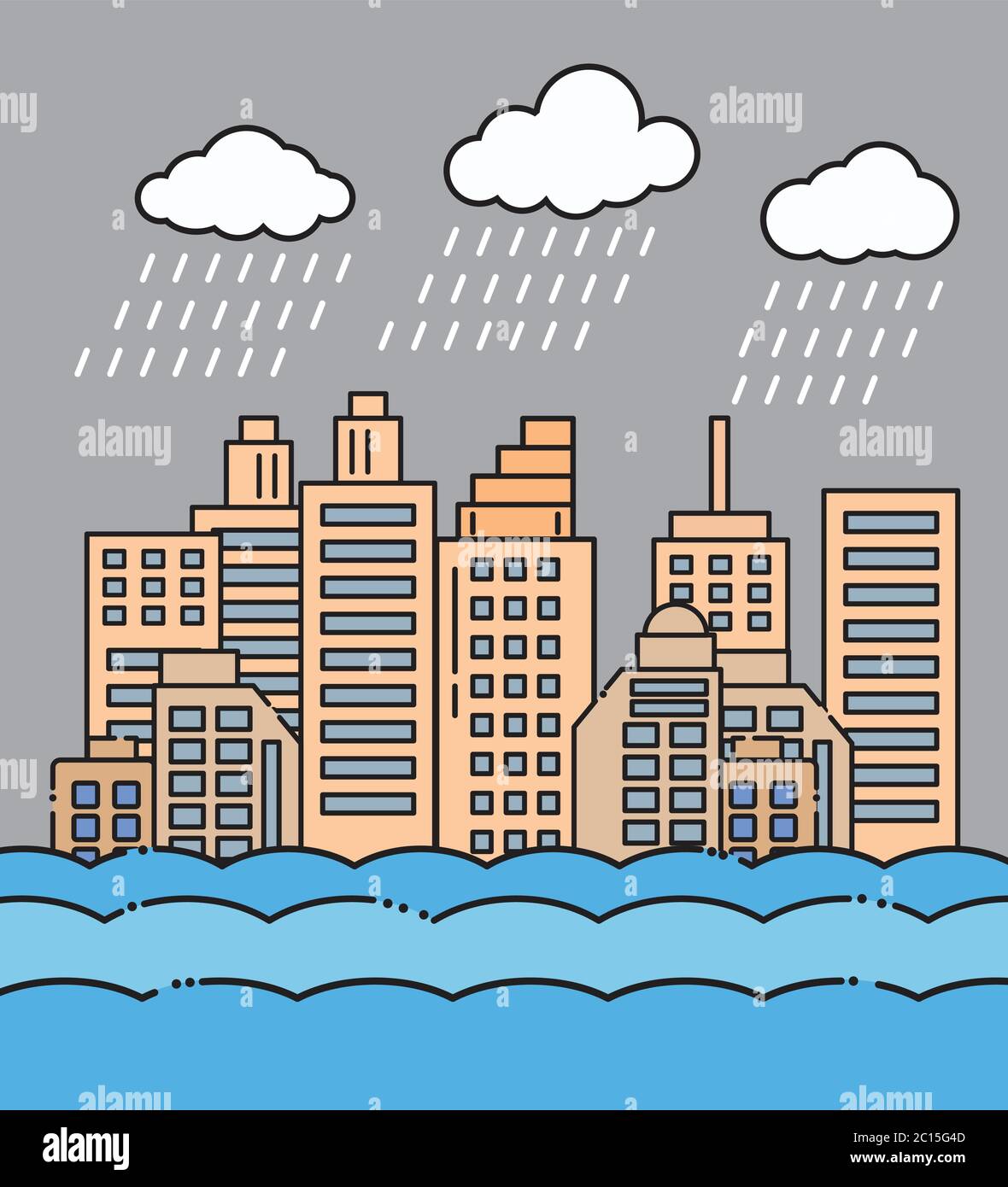 Flood flooding Stock Vector Images - Alamy