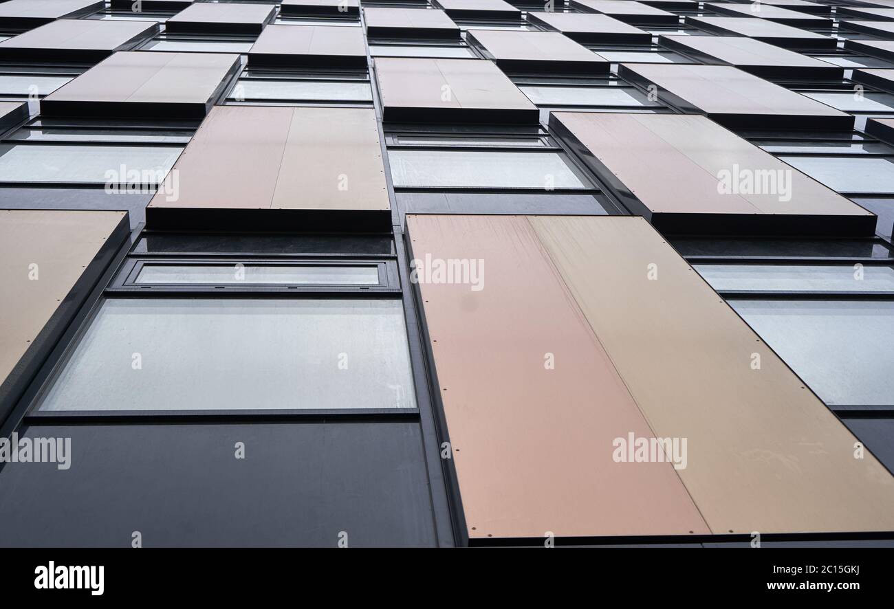 Modern office building facade with frames Stock Photo - Alamy