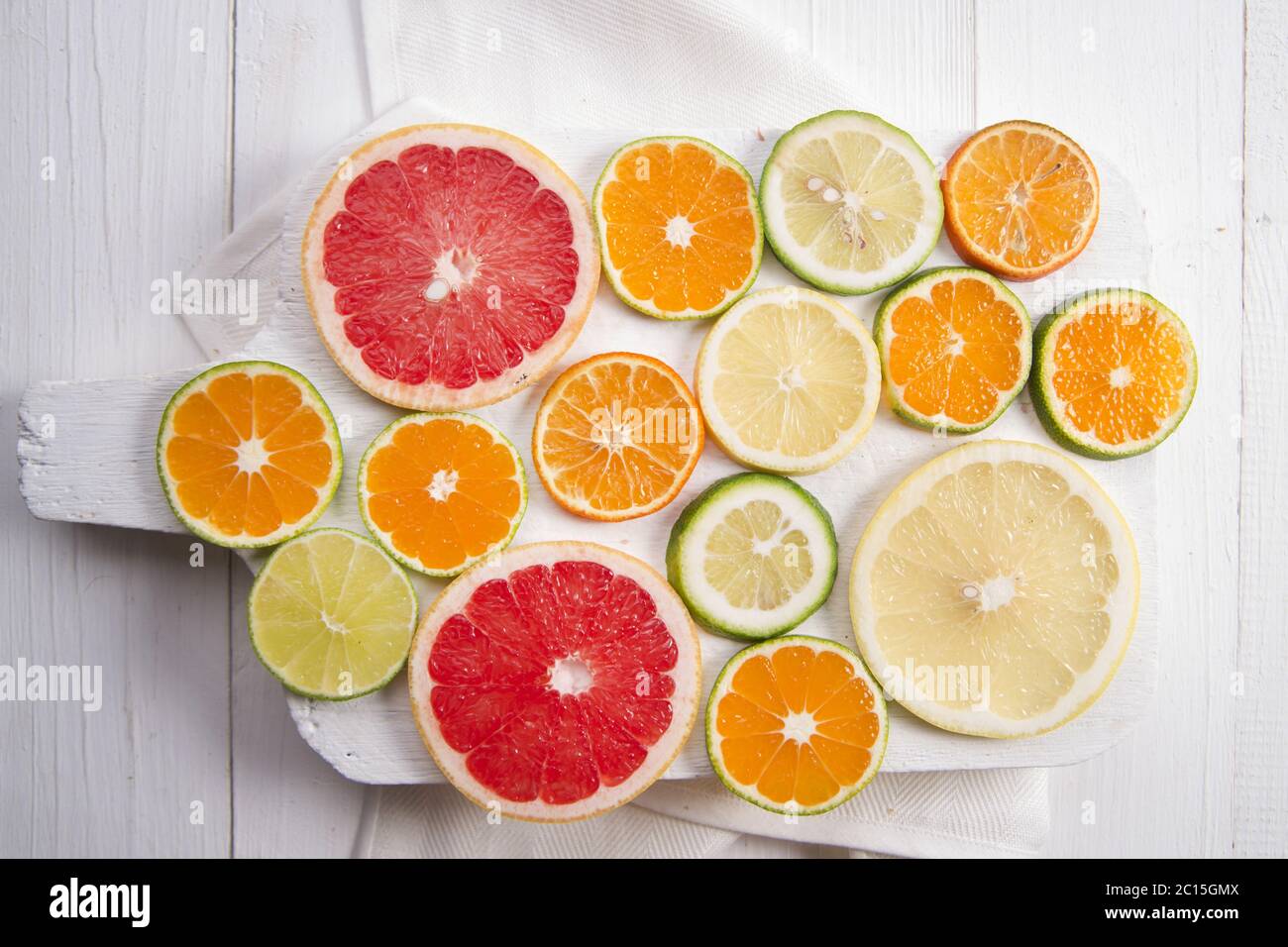 The colors of citrus fruits Stock Photo - Alamy