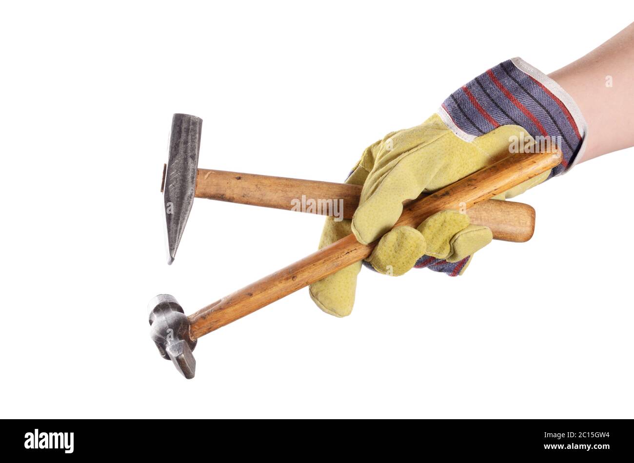 Arm holding hammer hi-res stock photography and images - Alamy