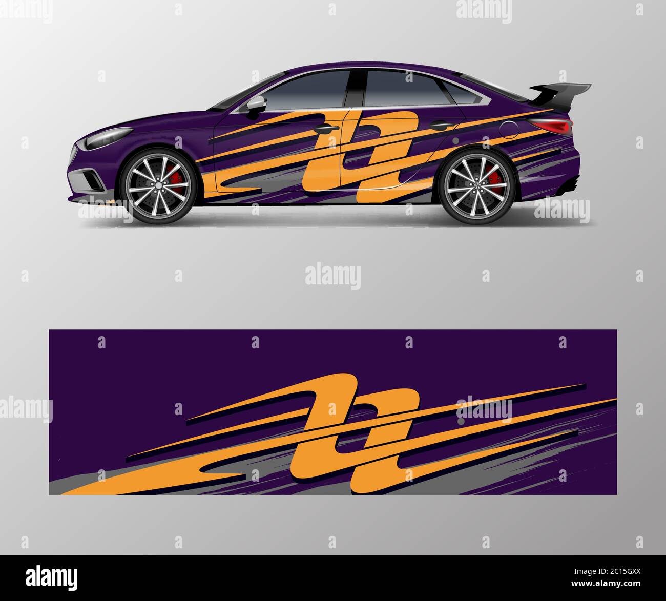 abstract Racing graphic vector for sport car wrap design Stock Vector ...