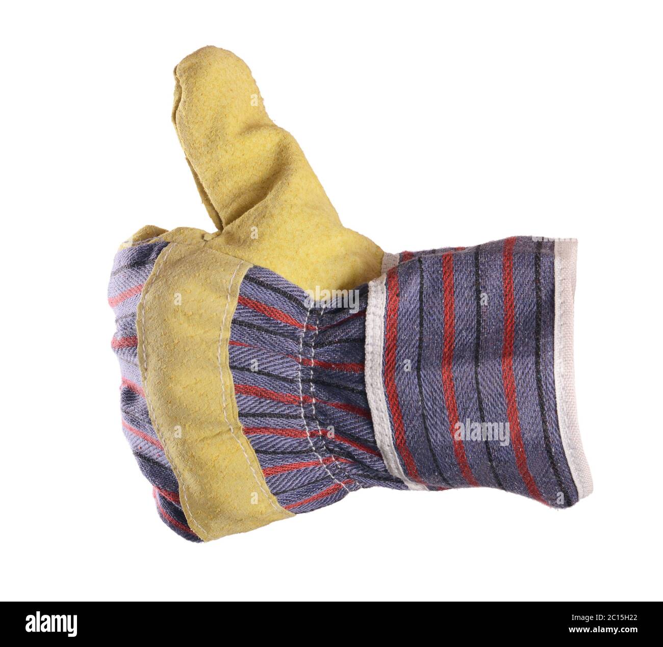 Working mens gloves on white background Stock Photo - Alamy