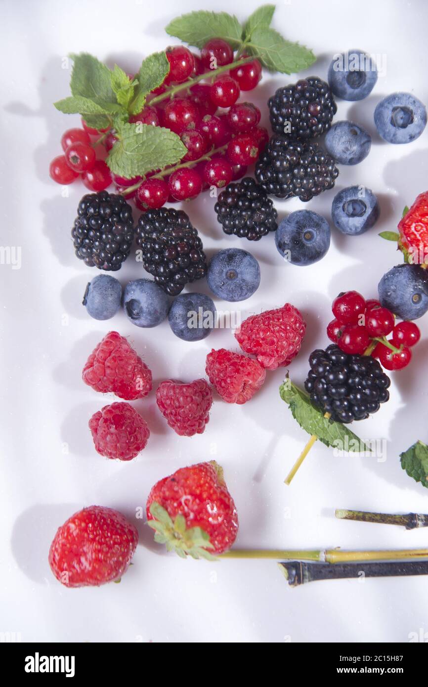 Varieties of berries Stock Photo - Alamy