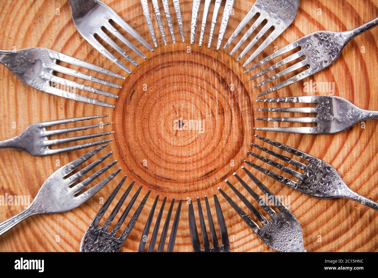 Sets of forks Stock Photo - Alamy