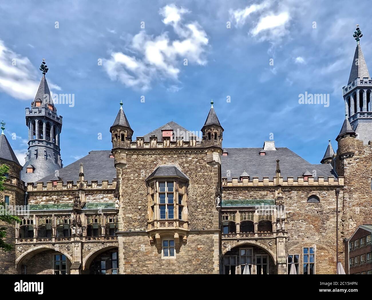Historic city hall or Rathaus in Aachen Stock Photo - Alamy