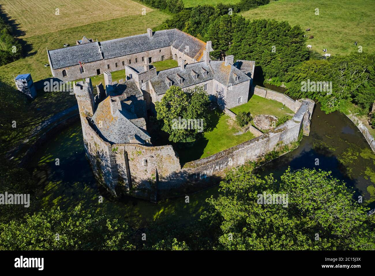 The Pirou Castle High Resolution Stock Photography and Images - Alamy